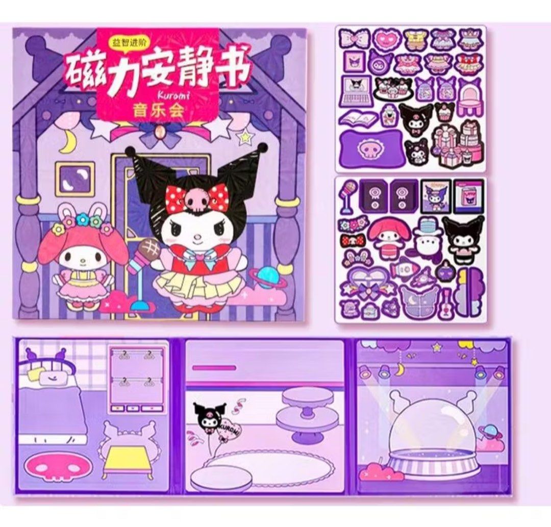 Sanrio Magnetic Quiet Book [My Melody Kuromi Cinnamoroll Magnetic ...