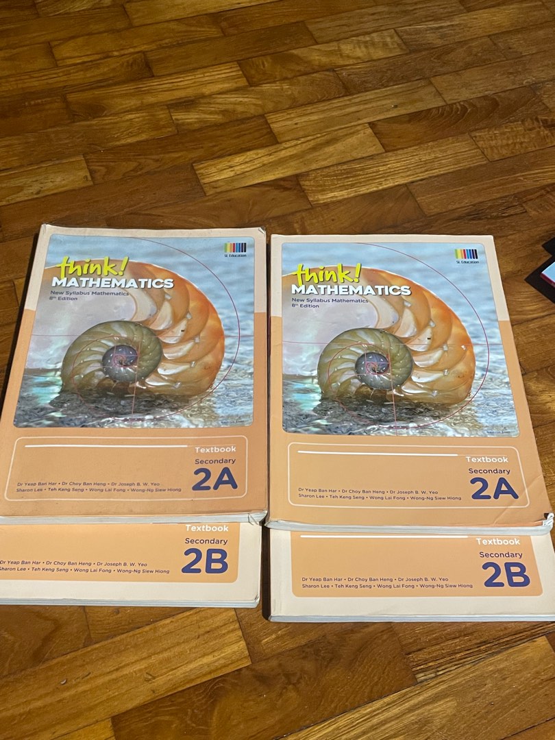 Sec 2 math textbooks 2A and 2B, Hobbies & Toys, Books & Magazines ...