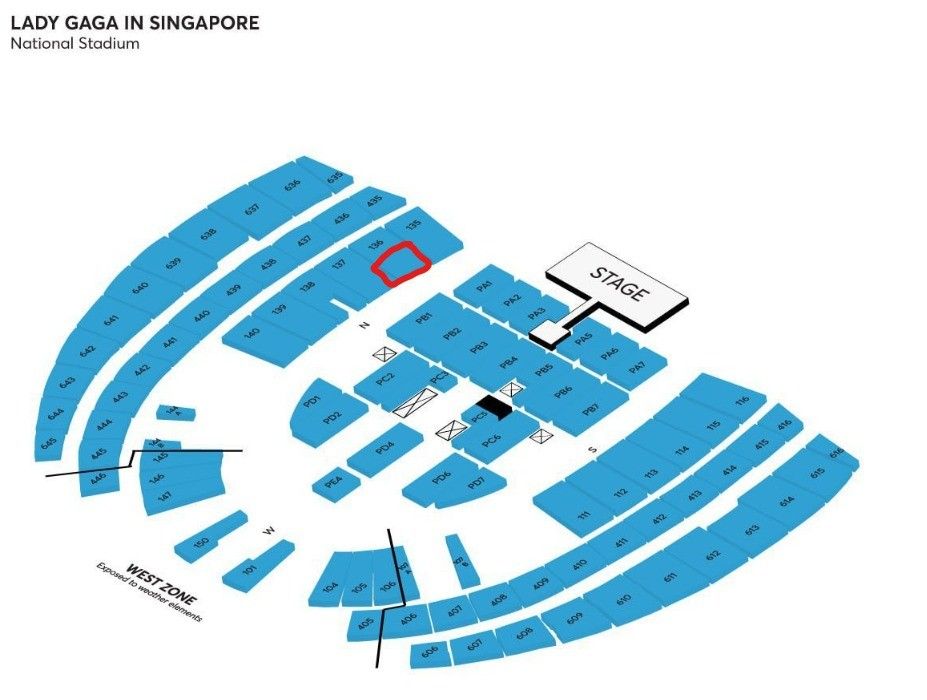 (SELLING) (VIP) 2x HOT SEAT - Lady Gaga Concert - 24th May (Sat ...