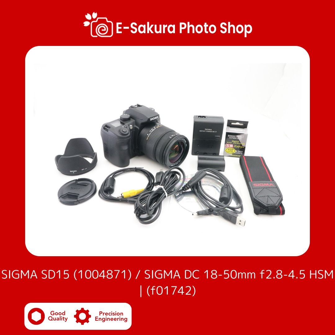 SIGMA SD15 (1004871) / SIGMA DC 18-50mm f2.8-4.5 HSM | (f01742), Photography, Cameras on Carousell