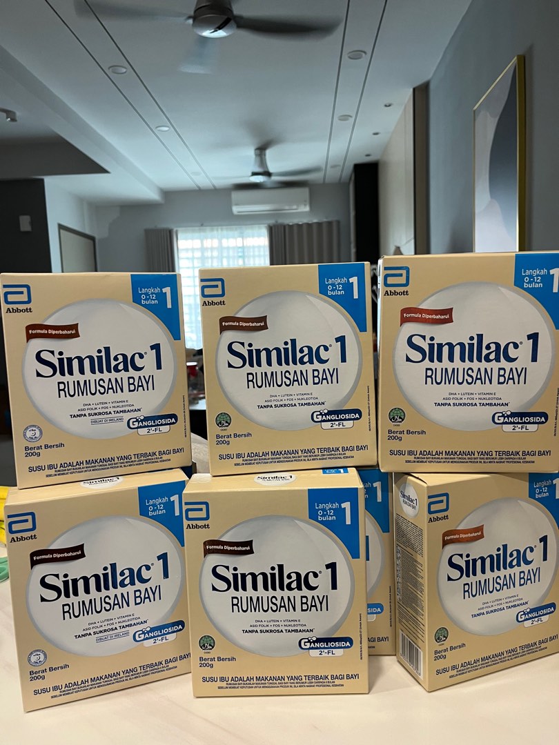 Similac Step 1 milk powder 200g (8boxes), Babies & Kids, Nursing ...