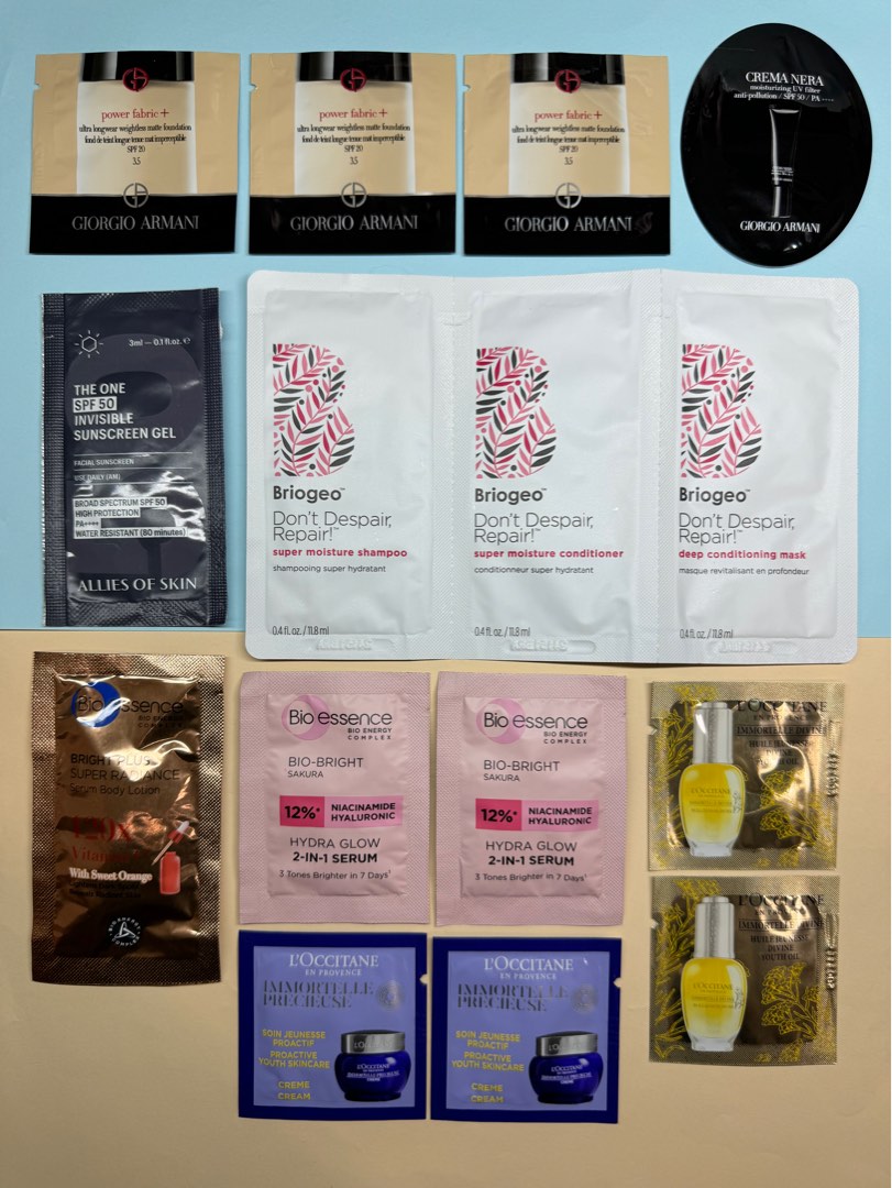 Skincare Samples Bundle x 15pcs, Beauty & Personal Care, Face, Face ...