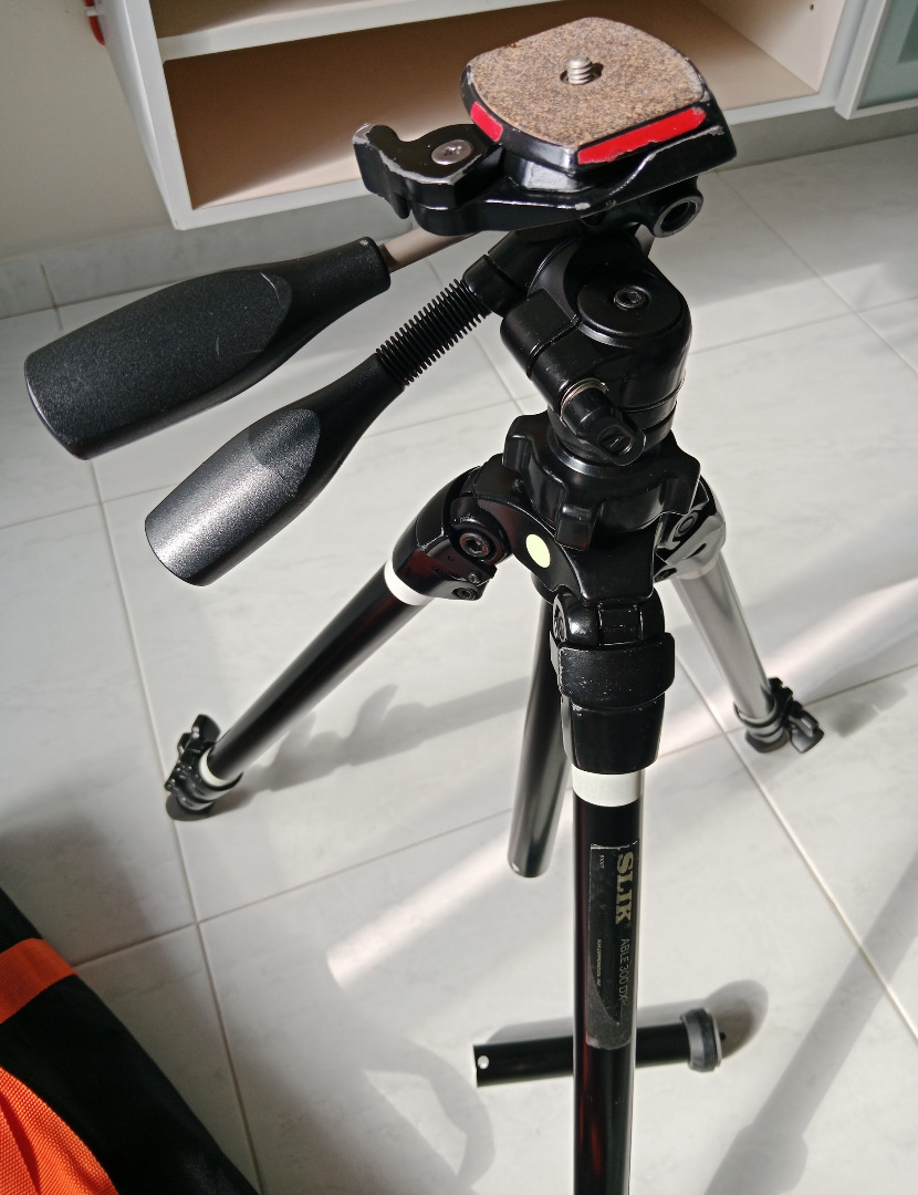 SLIK ABLE 300DX full height camera tripod, Photography, Photography Accessories, Tripods ...