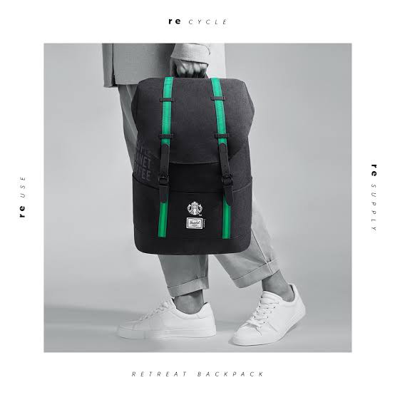Starbucks X Herschel Backpack, Men's Fashion, Bags, Backpacks on Carousell