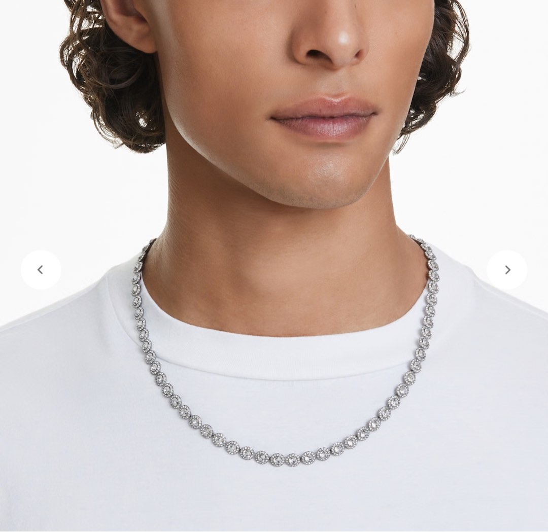 Swarovski Una Aneglic Tennis Necklace, Women's Fashion, Jewelry ...
