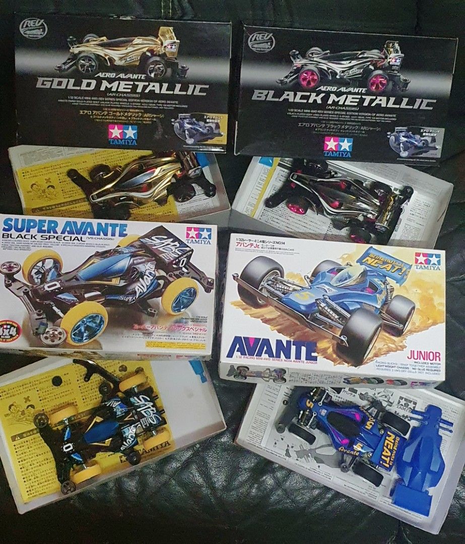 TAMIYA Mini 4WD AVANTE Series (Combo 4 Unit) Fully ASSEMBLED, Hobbies ...