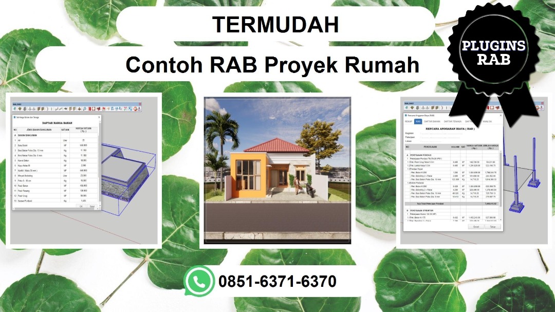 TERMUDAH, WA 0851-6371-6370 Contoh RAB Proyek Rumah Rote Ndao, Serba ...