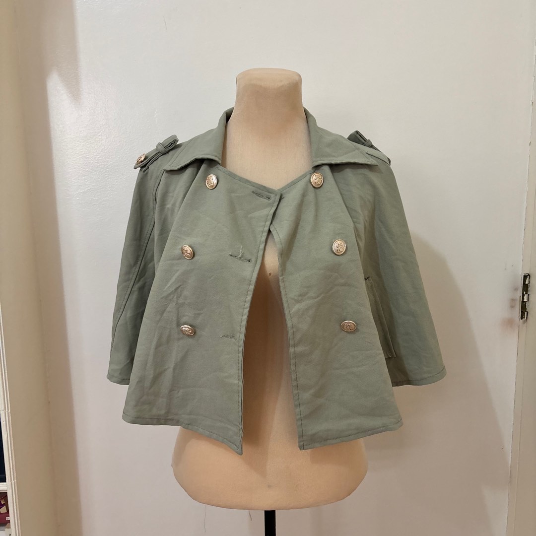 TIMELESS CLASSIC Italian French Mint Green Bolero, Women's Fashion ...