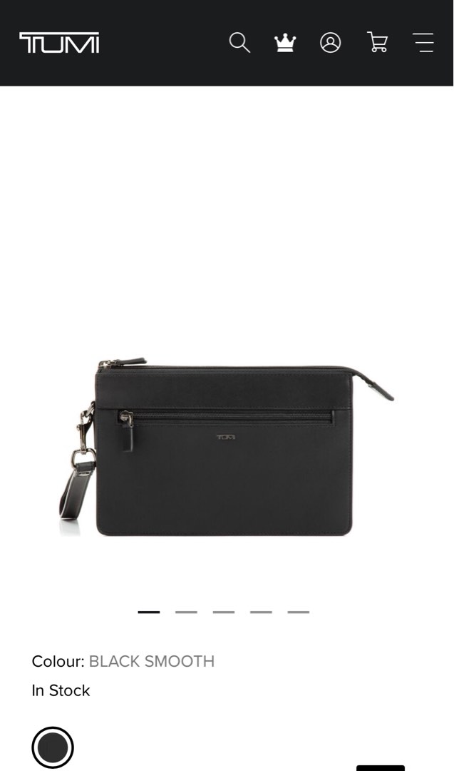 TUMI NASSAU DOUBLE ZIP CLUTCH, Men's Fashion, Bags, Belt bags, Clutches ...