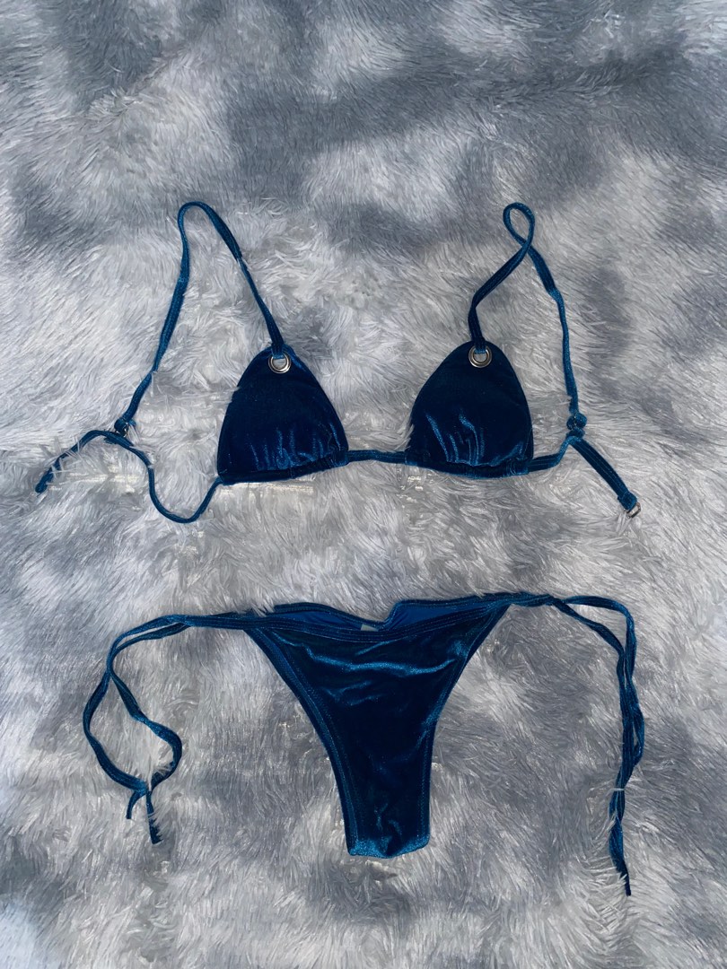 Velvet Bikini, Women's Fashion, Swimwear, Bikinis & Swimsuits on Carousell