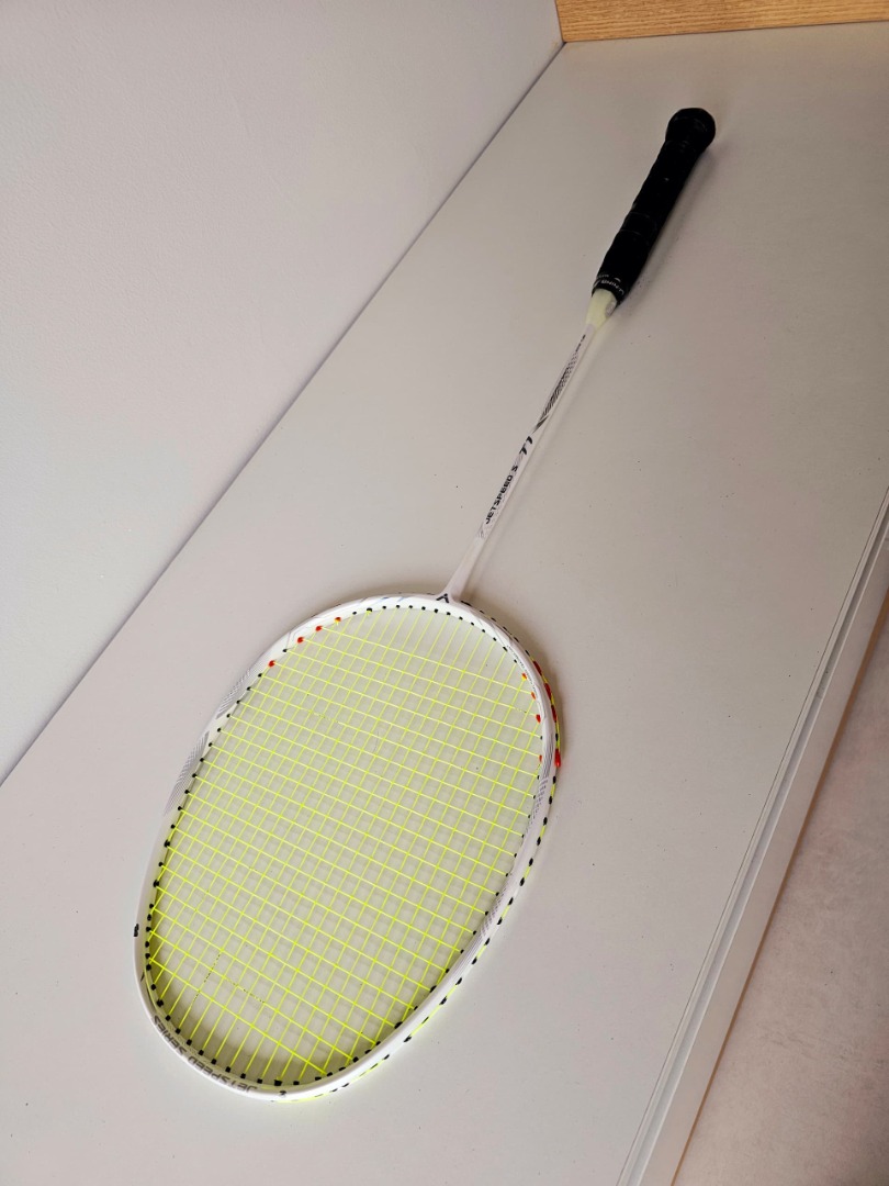 VICTOR Jetspeed T1 Badminton Racket JS-T1, Sports Equipment, Sports ...