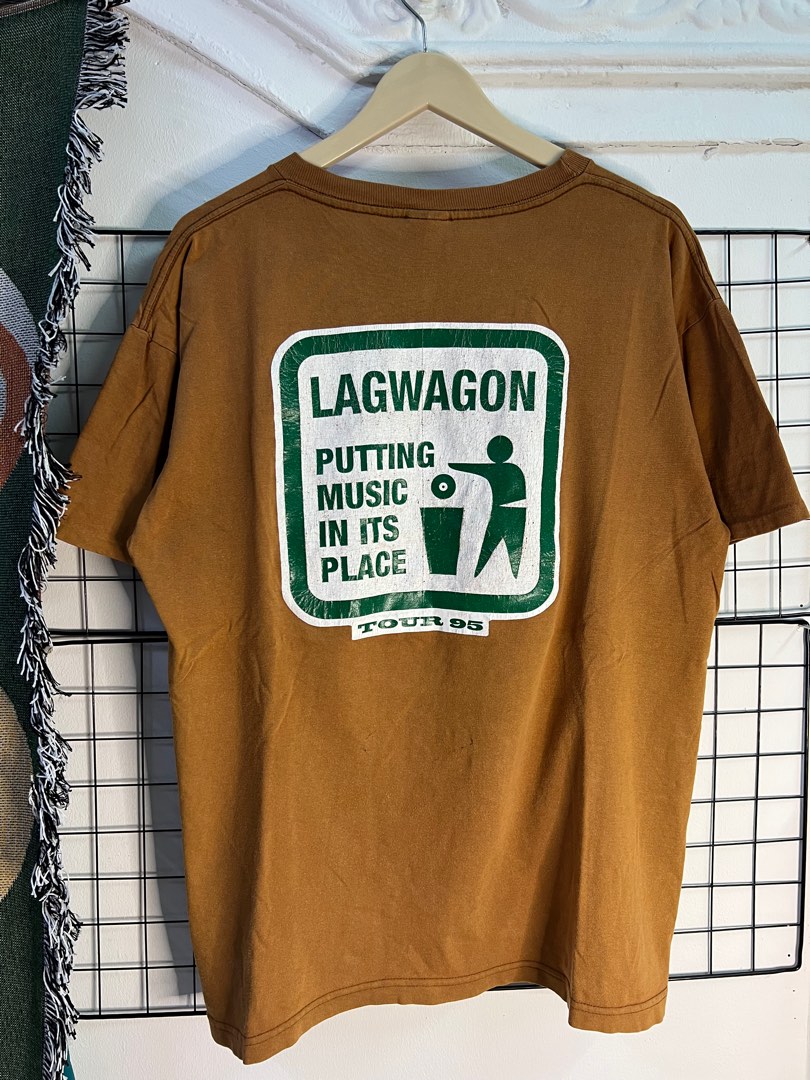 Vintage 90s Lagwagon Putting Music In Its Place, Men's Fashion, Tops ...