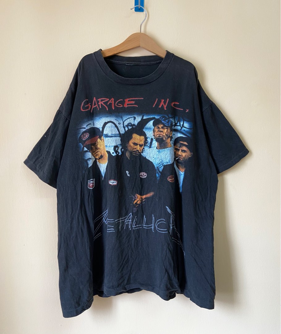 Vintage 90s Metallica Band Line Up, Men's Fashion, Tops & Sets, Tshirts ...