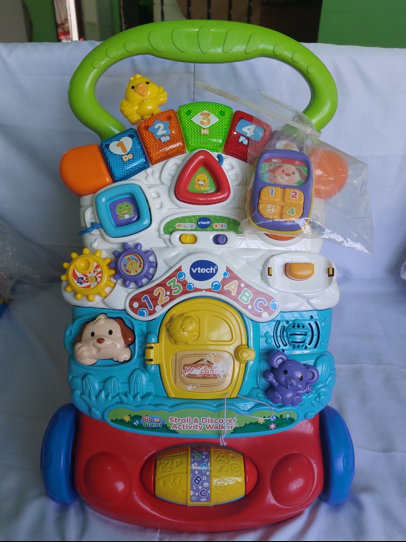 Vtech Stroll & Discover Activity Push Walker, Babies & Kids, Infant ...