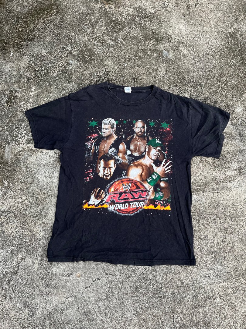 Wwe raw world tour pro delta tag, Men's Fashion, Tops & Sets, Tshirts ...
