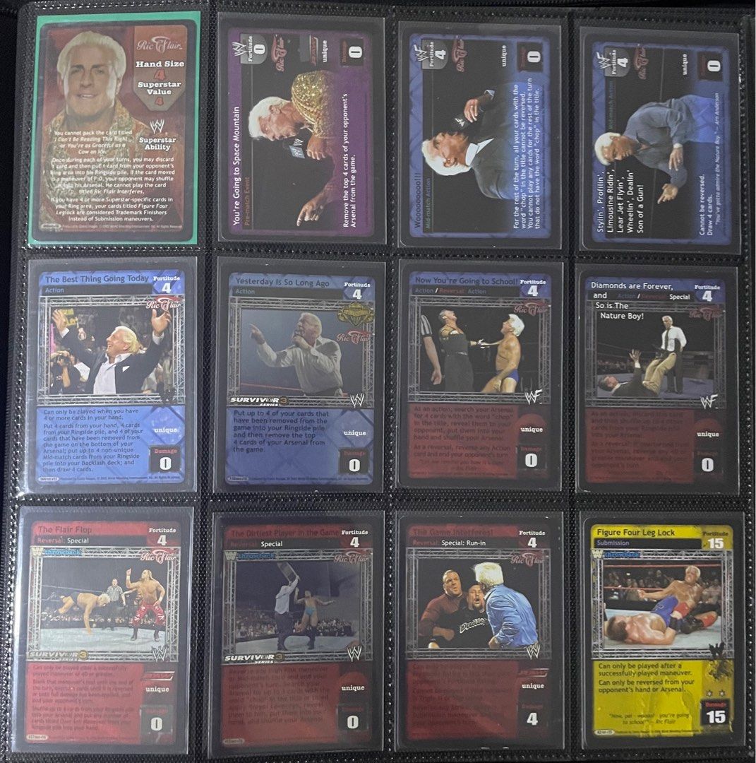 WWE WWF RAW DEAL CARDS - RIC FLAIR SET, Hobbies & Toys, Memorabilia ...