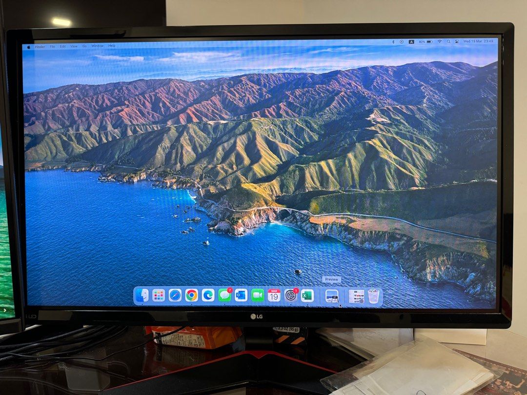 27’’ Full HD LG Gaming Monitor MP59G, Computers & Tech, Parts ...