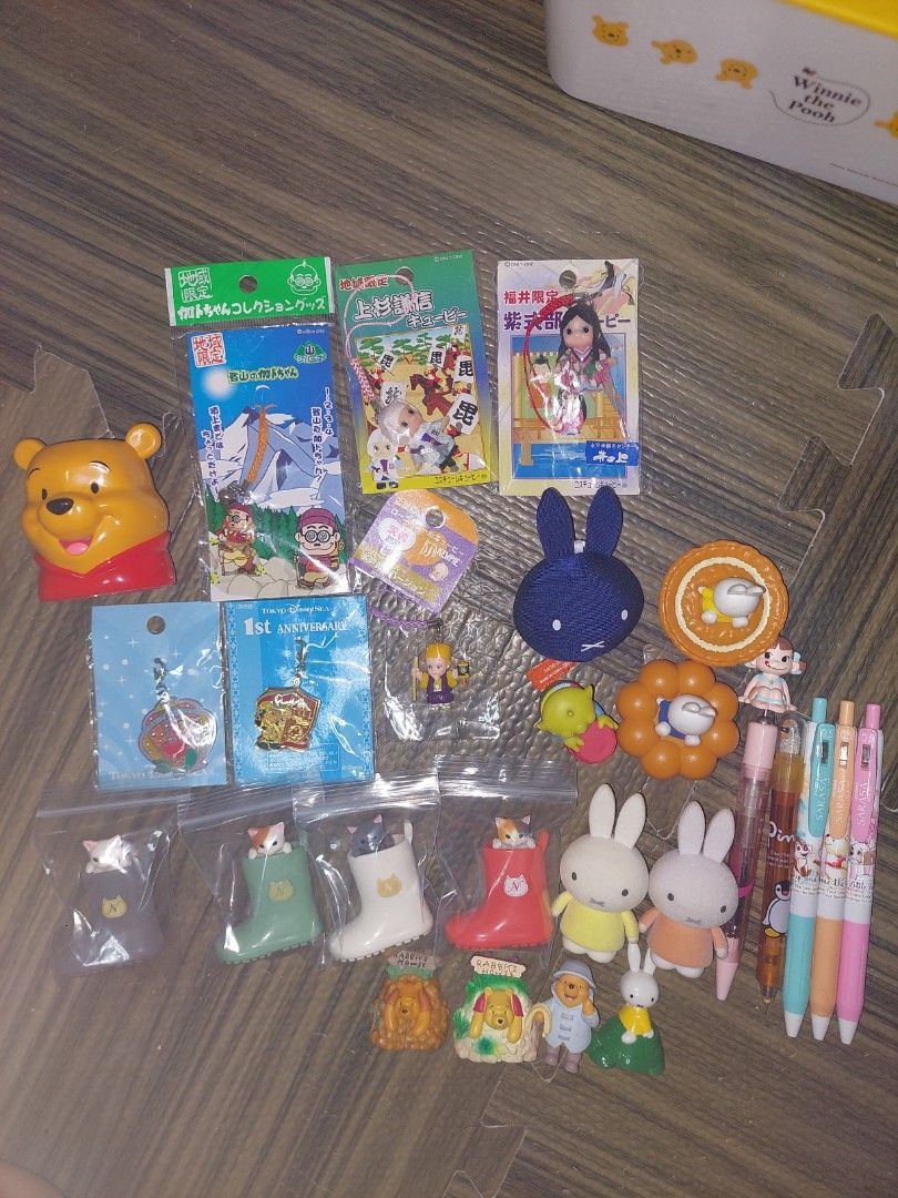 $3 CLEARANCE pooh miffy cat gashapon disney kewpie, Hobbies & Toys ...