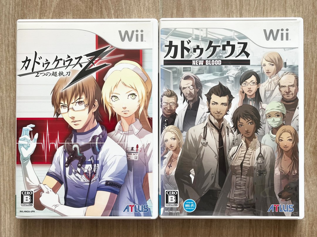 日版 WII ATLUS 超執刀 兩個神使之杖 新血 TRAUMA CENTER UNDER THE TWO KNIFE TWINS ...