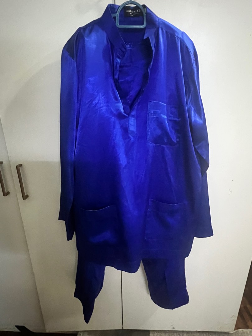 Aaron Aziz By Jakel - Royal Blue, Men's Fashion, Muslim Wear, Baju ...