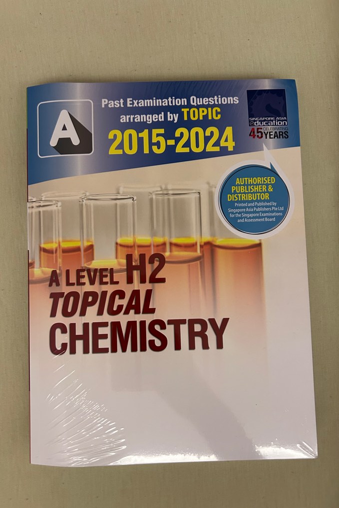 ALEVEL 2015-2024 H2 CHEMISTRY TOPICAL TYS, Hobbies & Toys, Books ...