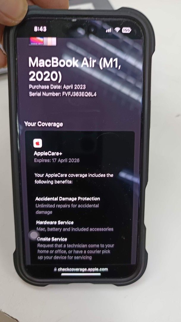 Apple A2337 MacBook Air 2020 M1 8gb 256gb SSD, Warranty until 2026 ...