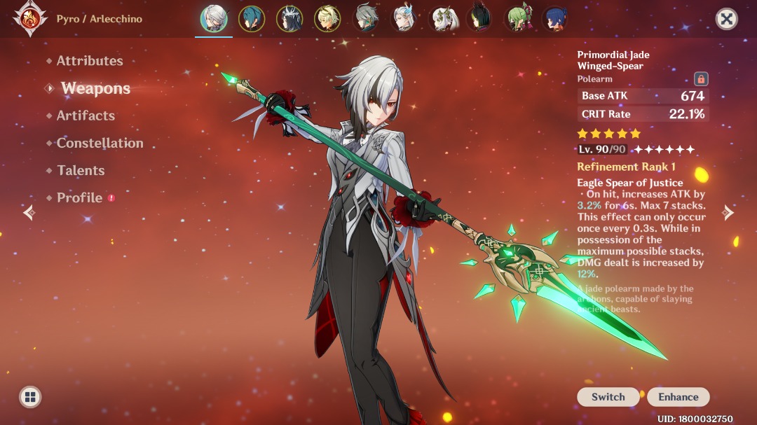 ARLECCHINO, NEUVILLETTE, ALHAITHAM, NAHIDA genshin account, Video ...