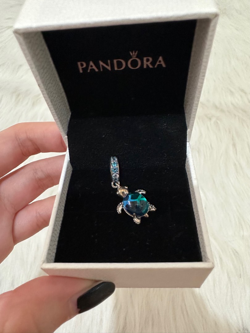 (AUTHENTIC) Pandora Turtle Sea Charm, Women's Fashion, Jewelry ...