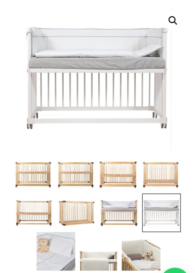 Baby Cot (Beblum Lavo 5 convertable baby cot), Babies & Kids, Baby ...