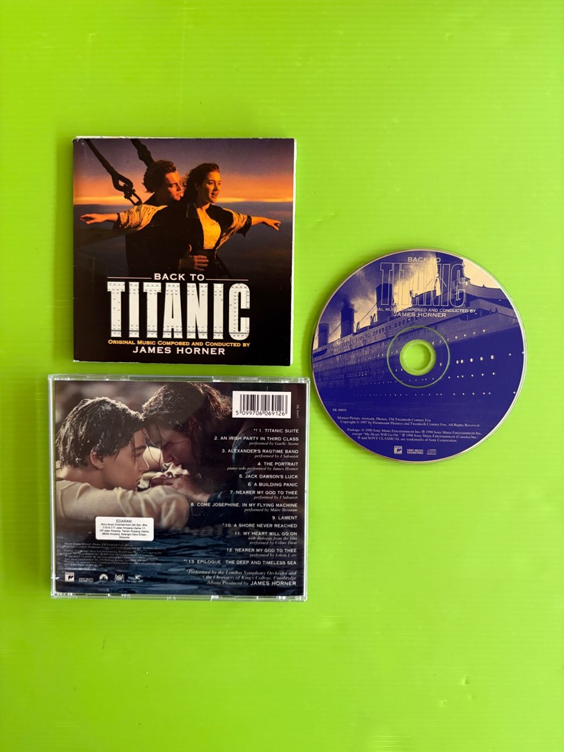 Back To Titanic More Music From The Motion Picture Soundtrack CD, Hobbies & Toys, Music & Media ...