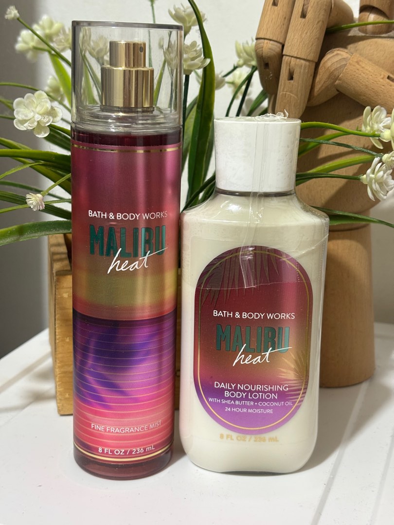 Bath & Body Works Malibu Heat Bundle Set, Beauty & Personal Care ...
