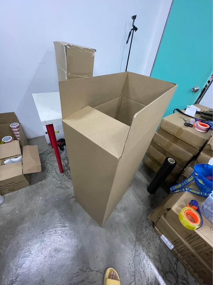Big Carton Box 55cm * 35cm *90cm Kotak Pindah Storage Box Besar, Furniture & Home Living, Home ...