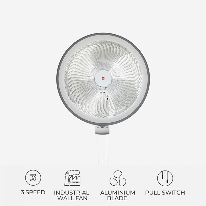 [BNIB] KDK 20" Wall fan YU50X (white), Furniture & Home Living ...