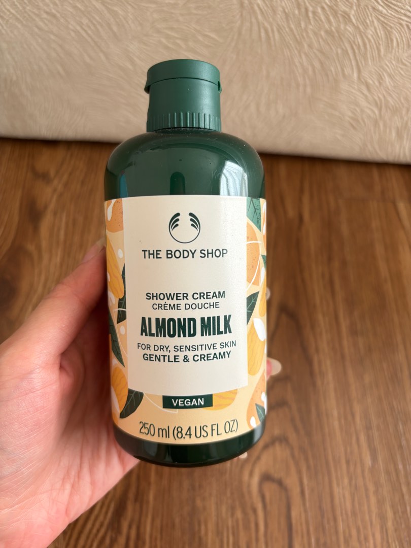 Body wash body shop almond milk sabun mandi, Kesehatan & Kecantikan ...