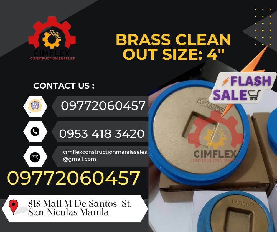 Brass clean out Size: 4", Everything Else, Looking For on Carousell