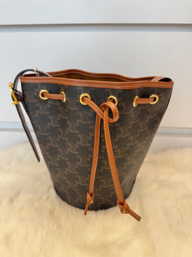 Celine Triomphe Bucket Bag, Luxury, Bags & Wallets on Carousell