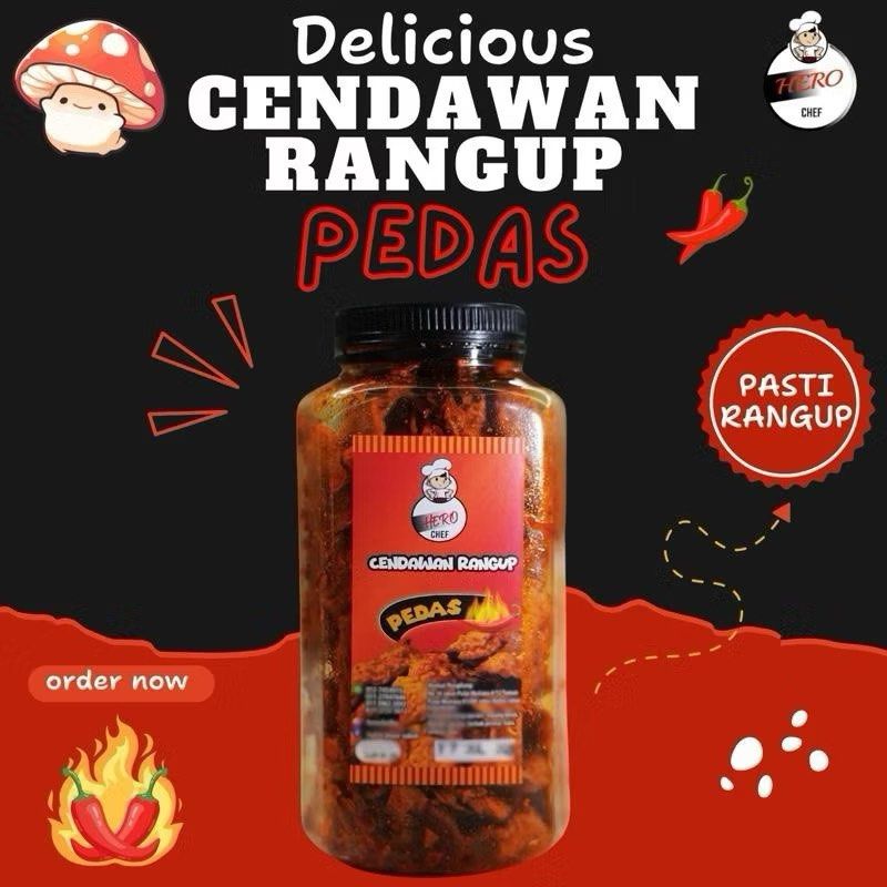 Cendawan Rangup Cendawan Crispy Perisa Pedas Kari Cheese by Hero Chef ...
