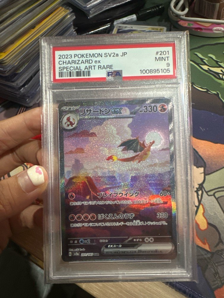 Charizard EX SAR #201 PSA 9 Slab - Pokemon Japanese Scarlet & Violet ...
