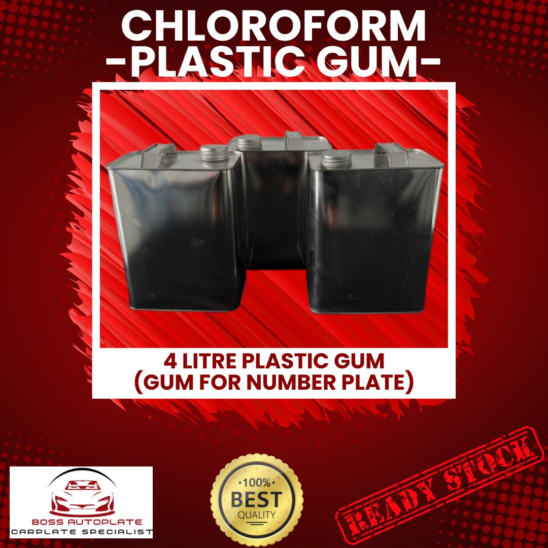 Chloroform Plastic Gum For Car Plate, Auto Accessories on Carousell