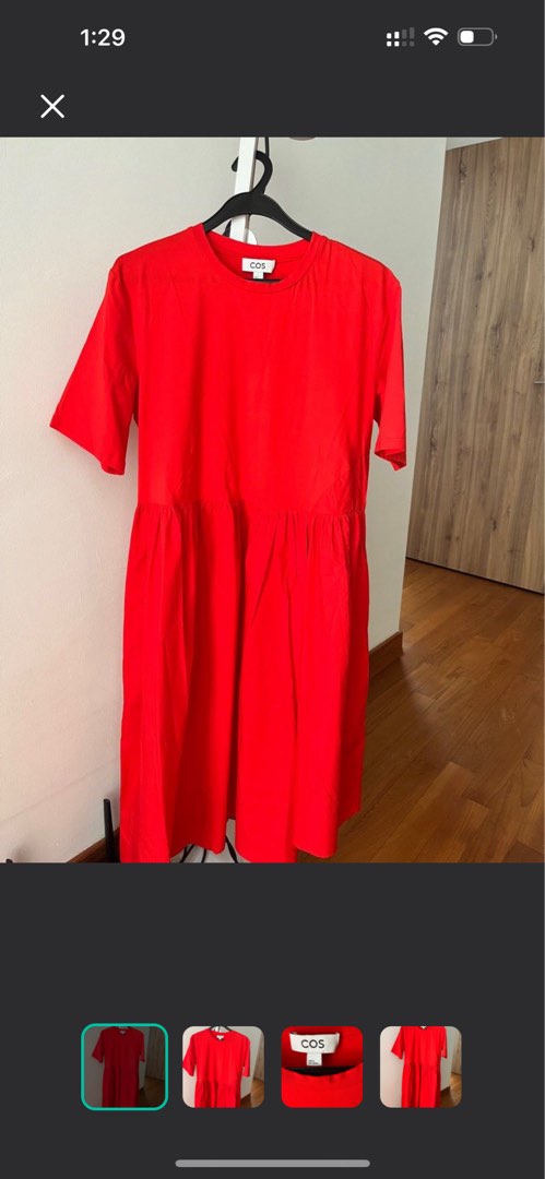 Cos red dress, Women's Fashion, Dresses & Sets, Dresses on Carousell