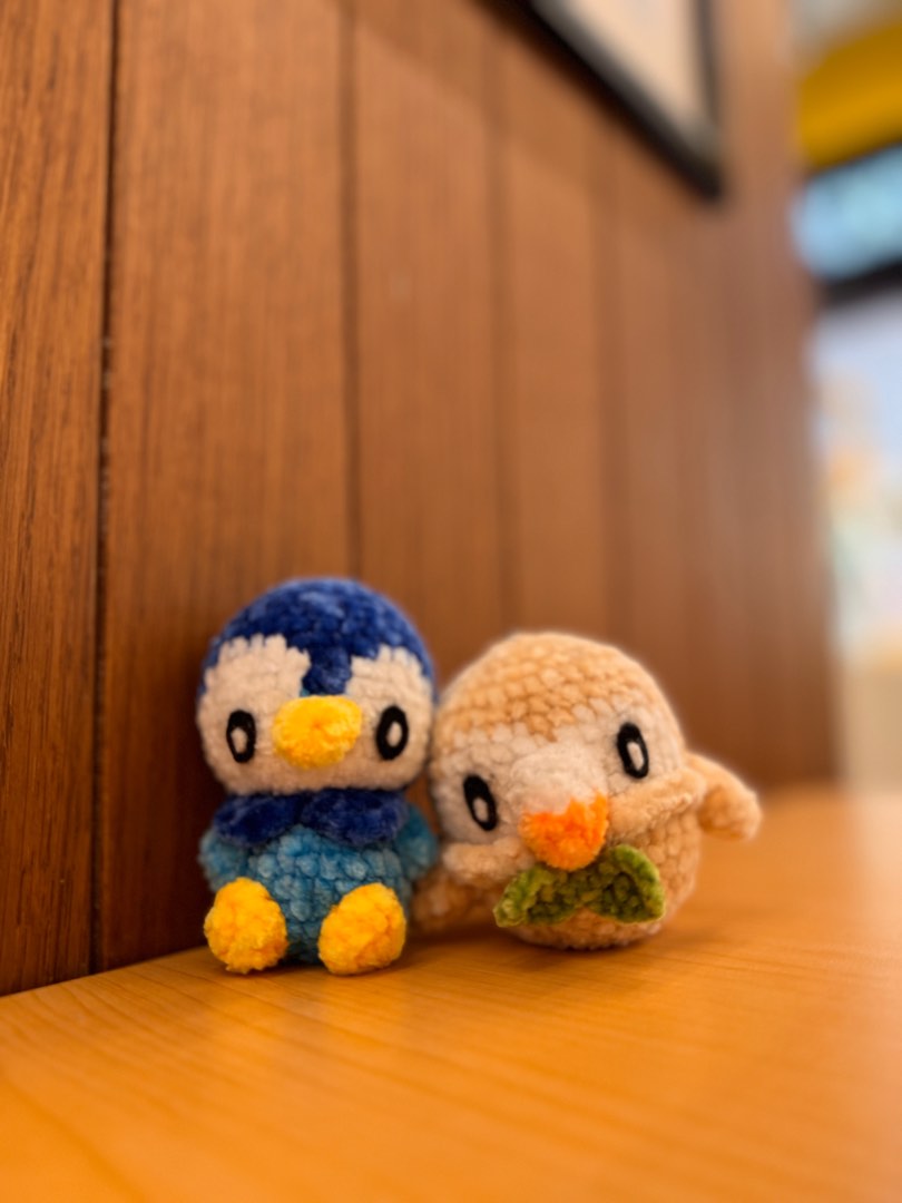 Crochet Piplup & Rowlet amigurumi, Hobbies & Toys, Stationery & Craft ...