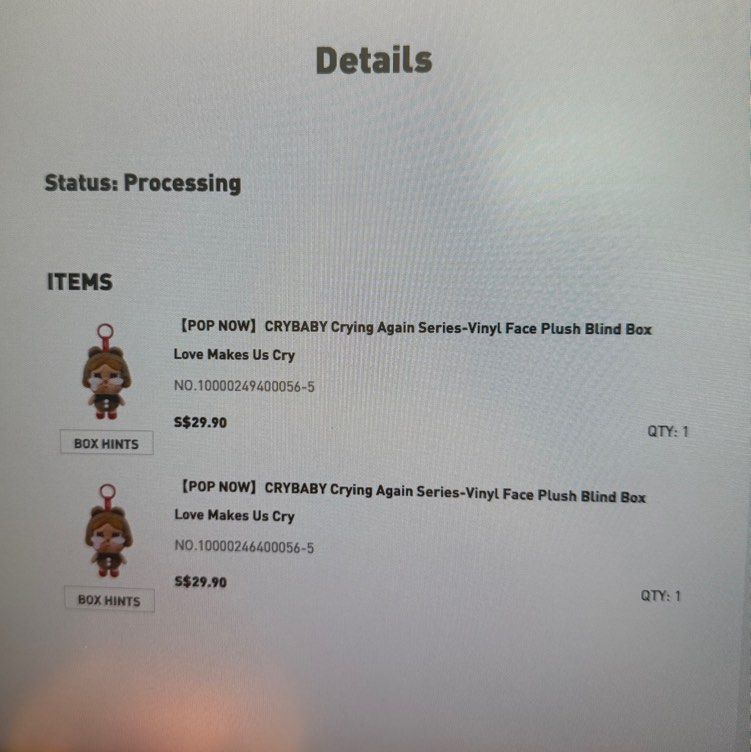 Crybaby Crying Again Bear Vinyl Face Plush Pendant (Love makes us cry ...