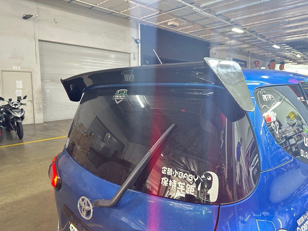Custom Sienta carbon spoiler, Car Accessories, Accessories on Carousell