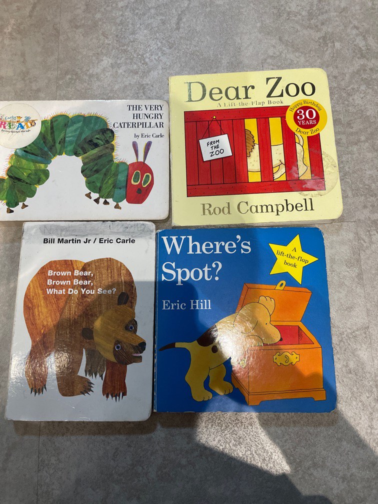 Dear zoo; hungry caterpillar; brown bear; where’s spot, Hobbies & Toys ...