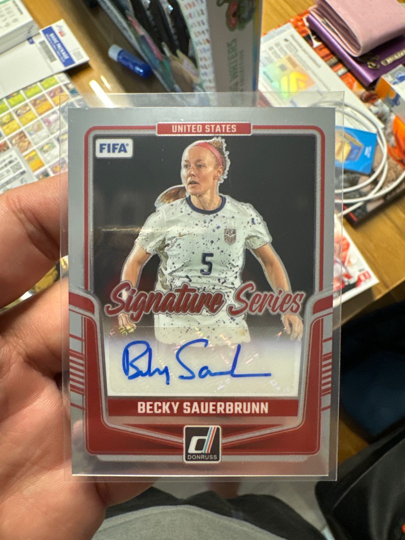 Donruss Signature series (Becky Sauerbrunn), Hobbies & Toys, Toys ...