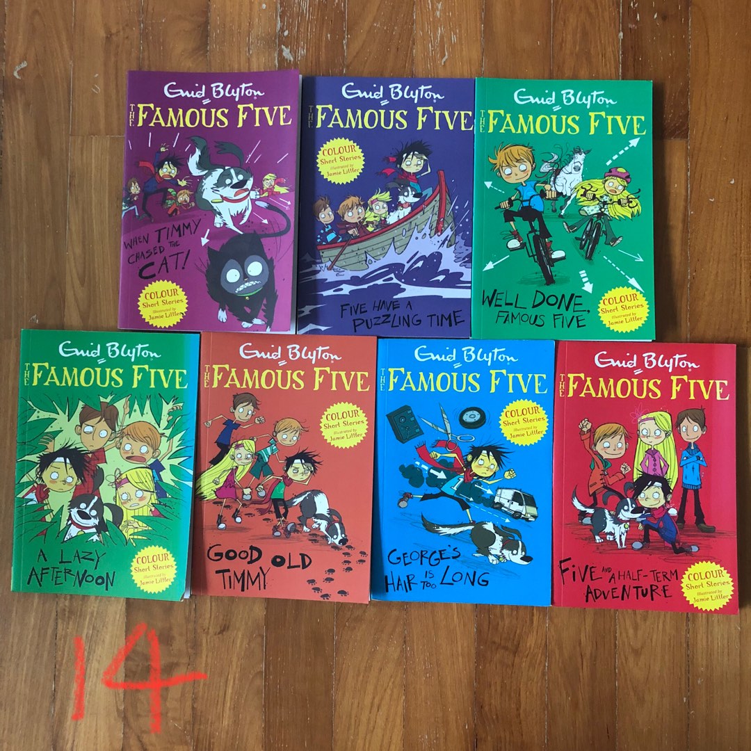 Enid Blyton The Famous Five short story books coloured pages suitable ...