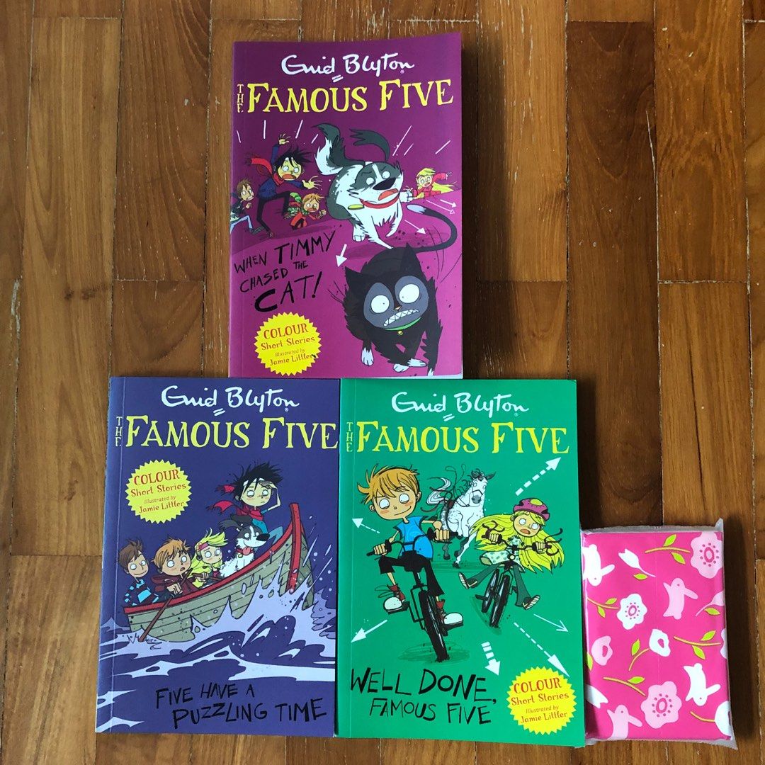 Enid Blyton The Famous Five short story books coloured pages suitable ...
