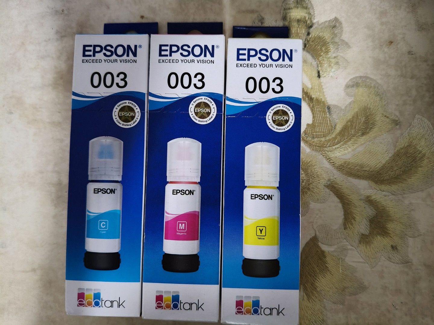 Epson Eco Tank Printer Ink Refill - 3 x colours (Original), Computers ...