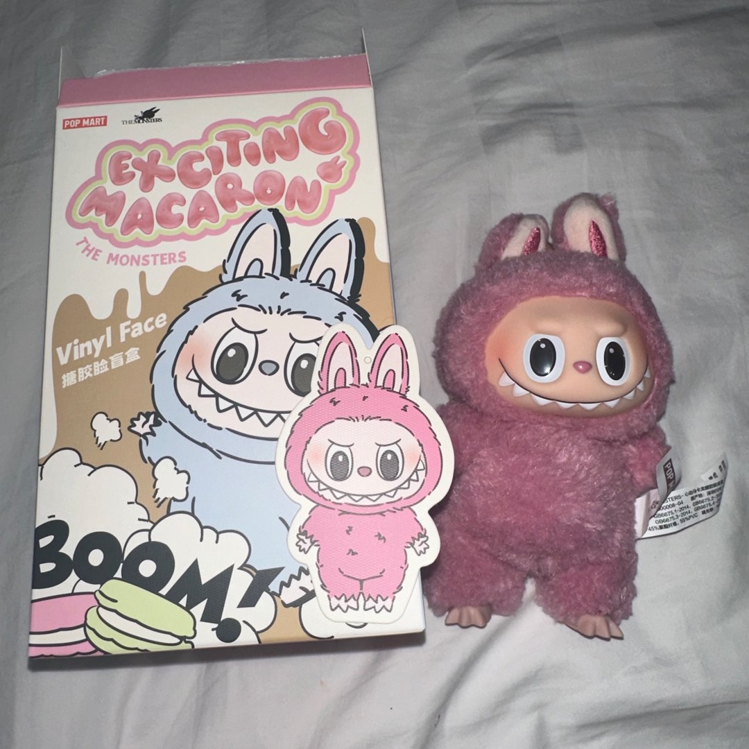 [FOR SALE OR TRADE] POPMART LABUBU (PINK/TASTY MACARONS), Hobbies ...