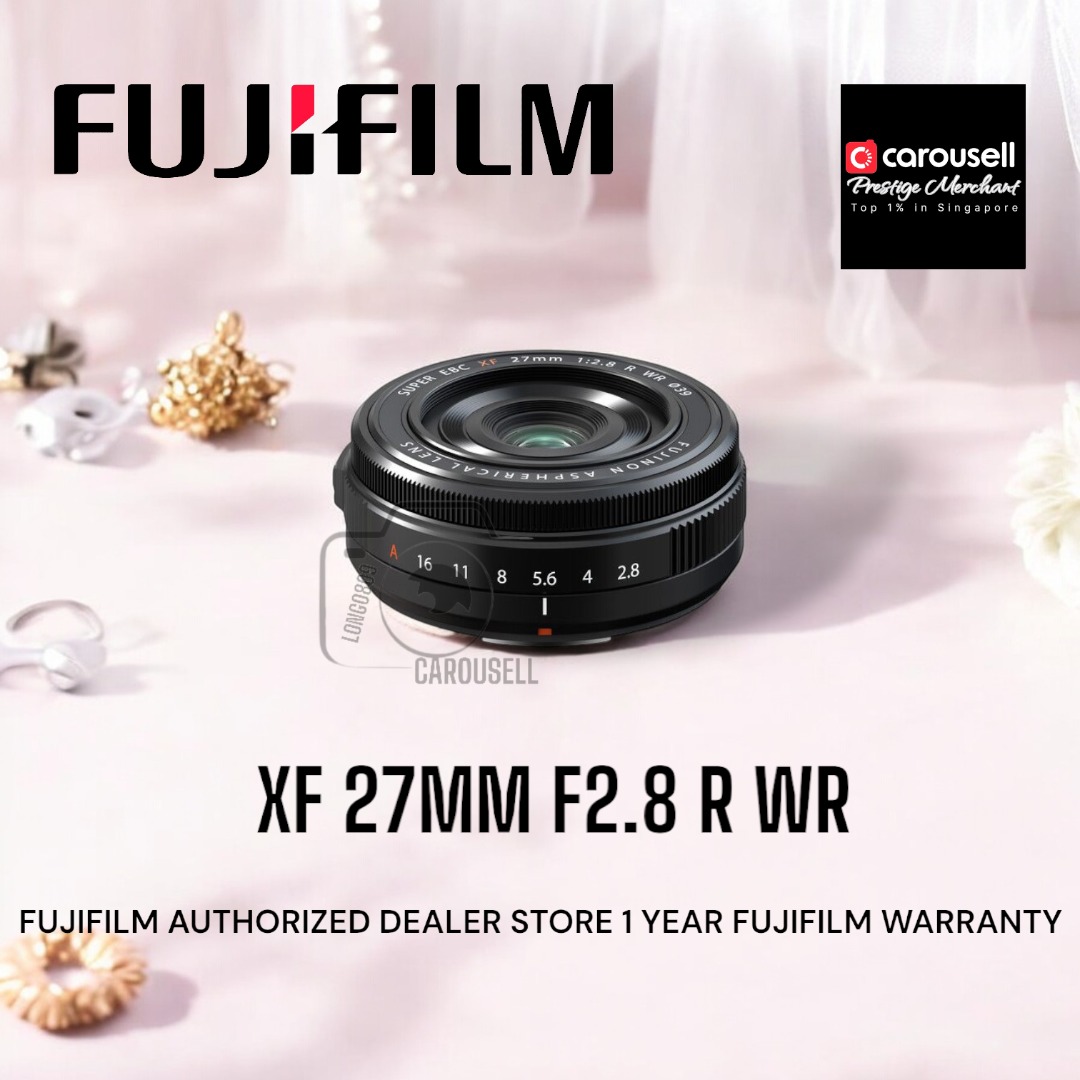 FUJIFILM XF 27MM F2.8 R WR/FUJI XF 27MM F2.8/FUJI XF27MM/XF27, Photography, Lens & Kits on Carousell
